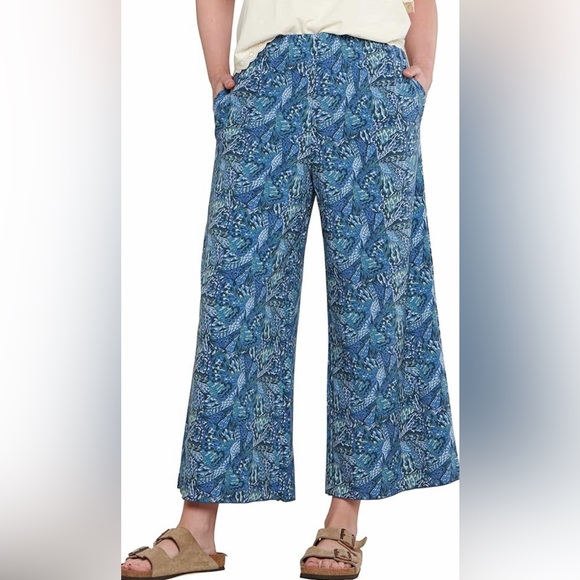Toad&Co | Pants & Jumpsuits | Toadco Sunkissed Wide Leg Pants Blue ...